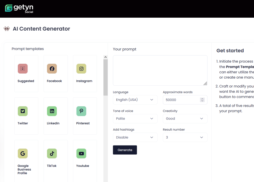 Getyn Social | The Complete Social Media Management Tool